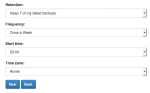 Come fare il backup del database MySQL nel cloud